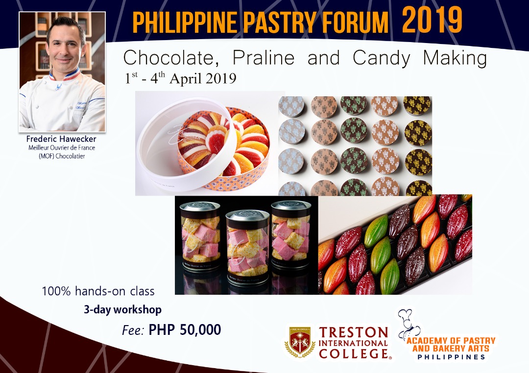 Philippine Pastry Forum 2019 - MOF Frederic Hawecker - 2 - Academy of ...